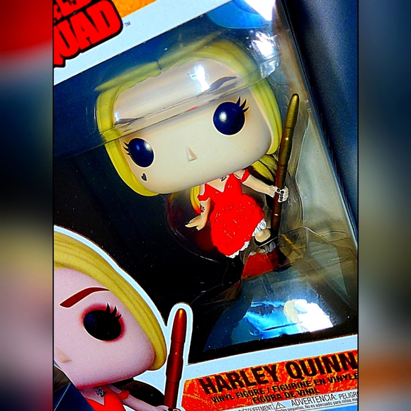 Funko | Toys | Funko Pop 111 Harley Quinn W Staff Red Dress The Suicide ...